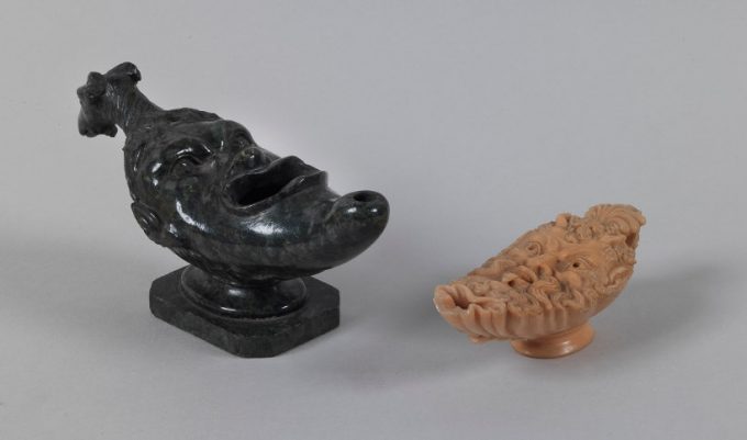 Lucerne green in Prato's marble and numidian yellow - Arcuti Fine Art