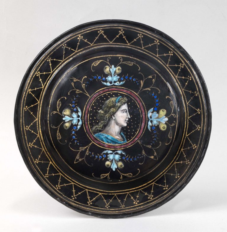Plate in Limoges enamel - Arcuti Fine Art